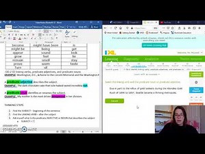 4/15 Identify linking verbs, predicate adjectives, and predicate nouns (ARN)