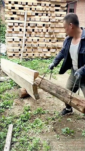 Traditional Carpenter Skills: How to Cut Perfect Wood Beams with Simple Tools