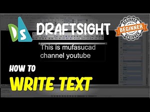Draftsight How To Write Text