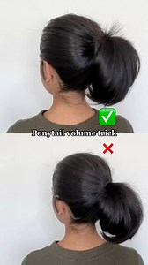 Ponytail volume trick #ponytail #hairvolume #hairstylingtips #hairwashday #hairblogger | Haiirology By Jen