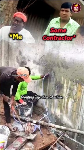 🤩🔥 Grouting Injection Machine🧭🔥 Concrete leak pumping🏡 As A Engineer Tamil🧭 Er Murugan 📍 #shorts