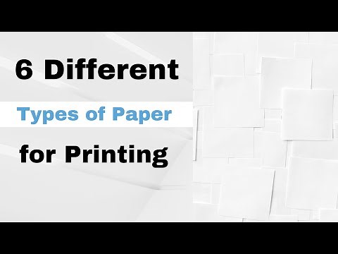 6 Different Types of Paper for Printing