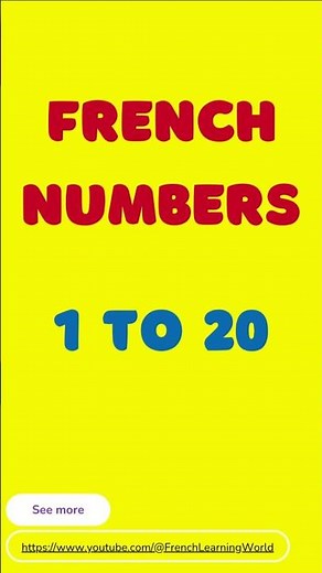 Learn to Count in French: Numbers 1 to 20 for Beginners (Quick Lesson!) #learnfrench