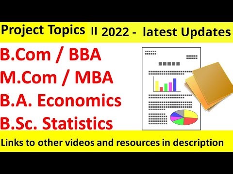 BCom Project topics Malayalam 2 - Topic selection B.A.(Eco), BBA, M.Com, BSc (stat)