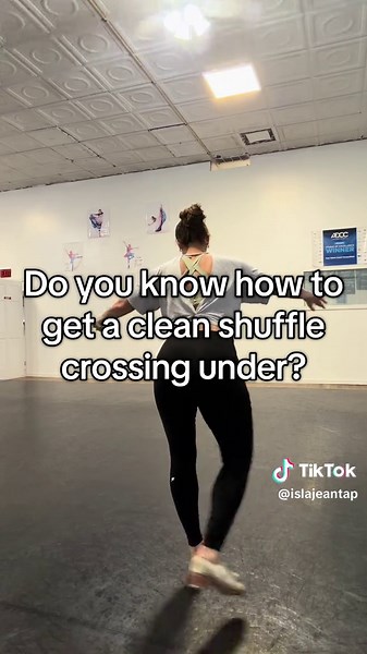Shuffles are one of my FAVORITE tap steps! They’re so versatile! Try these tips for changing the placement of your shuffle to underneath yourself! Have fun! #danceteacher #tapdance #taptok