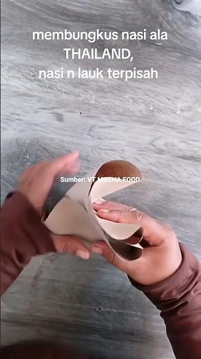 cara membungkus nasi dan lauk terpisah supaya tidak mudah basi