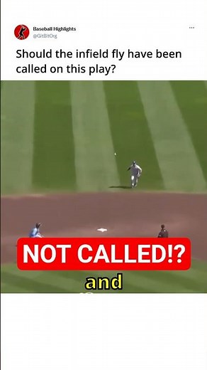 Did the Umpire Blow the Infield Fly Call? 😡