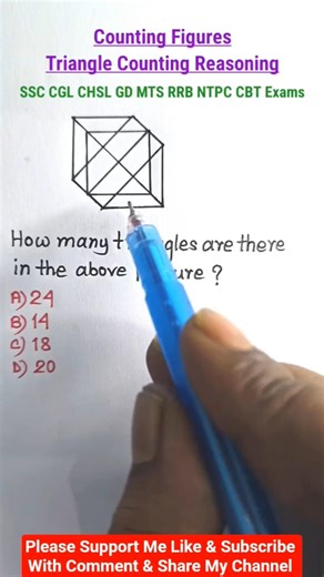 counting of figures traingle counting reasoning