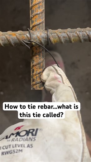 How to tie rebar,what is this tie called? #rebar #concrete #construction #iowa #rebartying