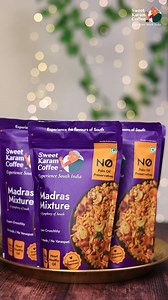 ✨ Mini in size, mighty in flavor! Our Mini Murukku is crafted using a traditional recipe, delivering the perfect crispy crunch in every bite. Made with high-quality ingredients, no preservatives, and zero palm oil, this is the ultimate snack for all ages! 🛒 Shop now & enjoy the taste of tradition! | sweetkaramcoffee.in