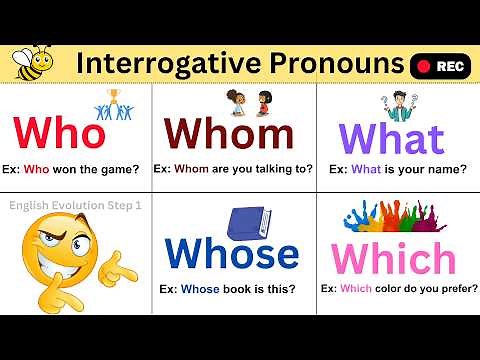 Improve English Speaking: Demonstrative Pronouns | Interrogative Pronouns.