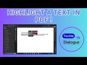 How to Highlight a Text in PDF