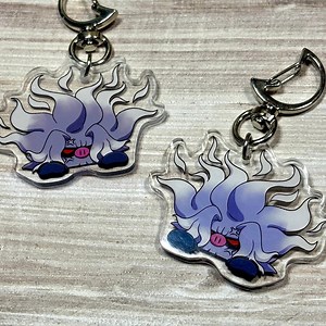Peeking Shiny Angry Monkey Acrylic Keychain | Cute Videogame 2 Inch Charms - Etsy