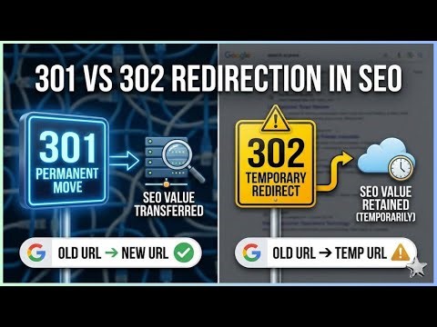 SEO Redirects Explained | 301 vs 302 Redirection