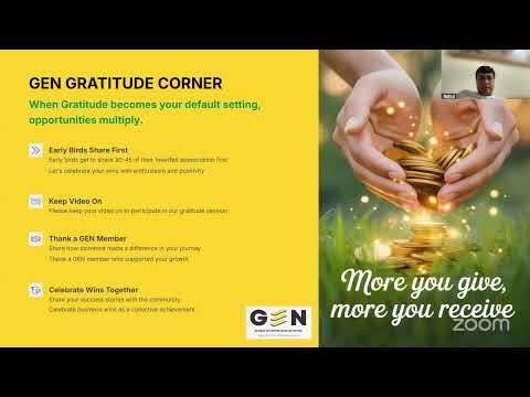 GEN Weekly Zoom Meeting