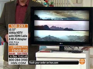 LG 32 1080p HD LCD Television with HDMI Cable and Wi-Fi ...