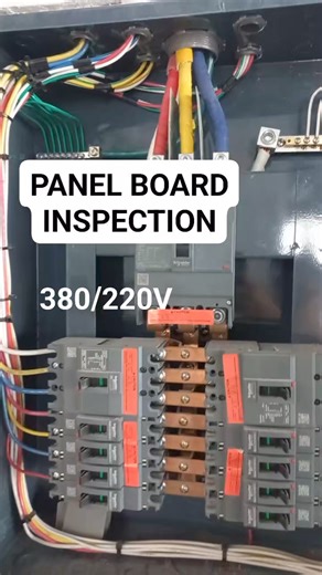 45K views · 297 reactions | Panel board inspection 380/220V AC 3 phase 4 wire plus ground #electrician #relay #panelboard #lights #switch #wiring #engineering #outlet #diy #electrical | Electricians Guide | Facebook