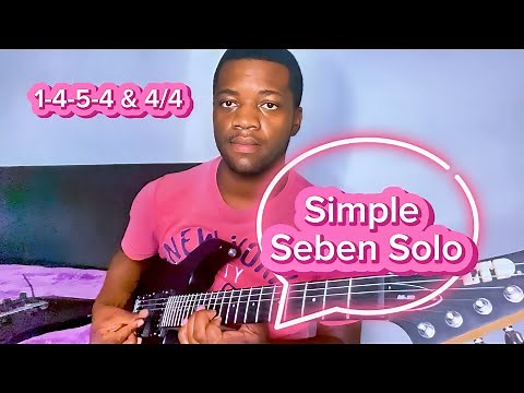 How to play Seben Lead Guitar and Rhythm using the 1-4-5-4 (2 T) & 4/4 Chord Progression