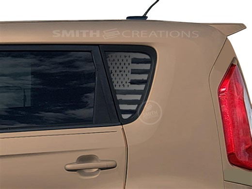 Tattered American Flag Window Decal Fits Kia Soul (2008-2013) - Etsy
