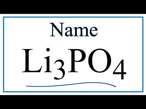 How to Write the Name for Li3PO4