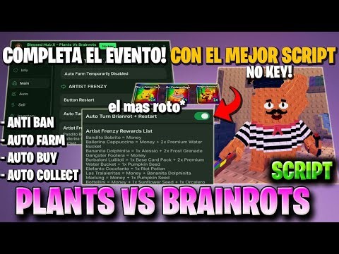 PLANTS VS BRAINROTS SCRIPT🔥NO KEY | COMPLETA EL EVENTO FACIL Y RAPIDO😱 BEST SCRIPT ROBLOX✅
