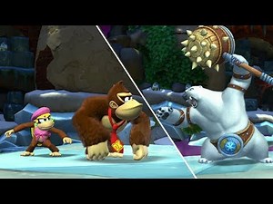 Donkey Kong Country: Tropical Freeze Co-op Walkthrough - World 5 - Juicy Jungle (All Collectibles)