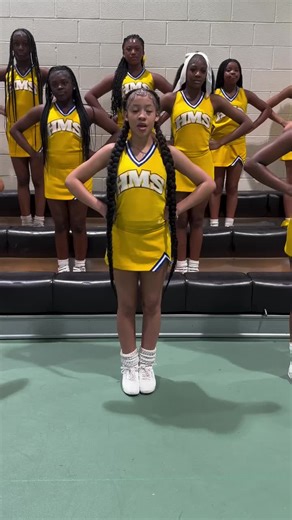 Homer L. Hines Middle School Cheerleaders 💙✨💛 #hbculove #hbcupride #hbcucheer #cheerphi #cheerleading #cheerleader #cheers #tiktok #reels #stompandshake #blackgirlmagic #blackcheer #blacklivesmatter #blackculture #viral #explore #prettygirls