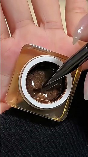 ✨ Brown Chrome & Crystal Plaid Nails Tutorial 💅🤎