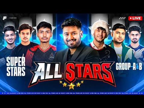 RNX ALL STARS 🔴 LIVE | GROUP A | #gyangaming #freefire #freefirelive