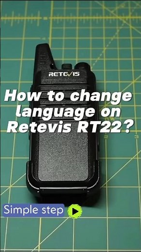 How to change the language on Retevis RT22?Simple step