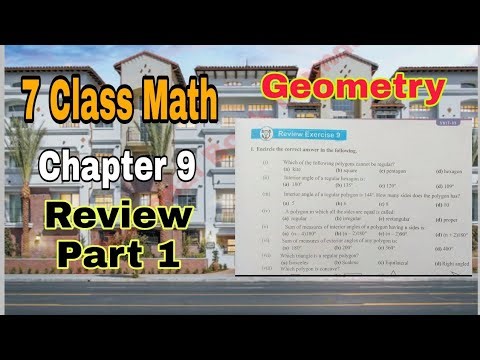 Class 7 Math Chapter 9 Review Exercise p1 | Geometry |SNC|NBF|math class 7 |ilmi darasgah