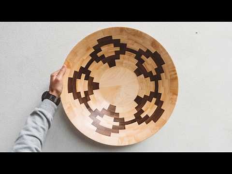 SEGMENTED AZTEC WOOD BOWL - WOOD TURNING SERIES | OPOLIS WOOD CO