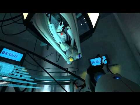 Portal Vocaloid Edition/Mod by bfgmovies (Miku Hatsune as GLaDOS), complete scene