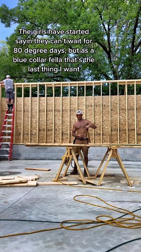 Rather work in the cold than the heat any day #fyp #bluecollar #xyzbca