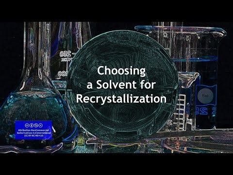 Choosing a Solvent for Recrystallization