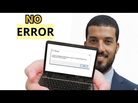 How to Fix D3D11 Compatible GPU Feature Level 11.0 Shader Model 5.0 (Beginner Tutorial 2025)