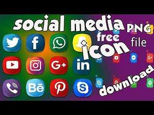 How to download social media icons & media icons free download or social media logos