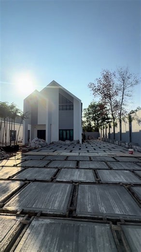 Kerja Membuka Framework Concrete Slabs