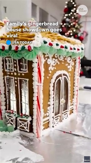 This Utah's family showdown went viral! The members participated in the fifth annual gingerbread house competition, creating some of the most elaborate designs. 🎄🍪🎁 | USA TODAY