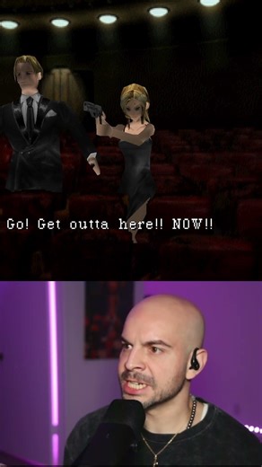 Aya shoulder checks her rich date (Parasite Eve)