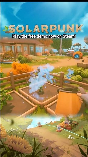 Free Demo OUT NOW! 🚀 Discover floating islands in Solarpunk - A cozy survival game! 🌱☀️