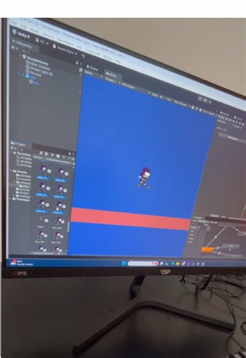 Ngày 1 - Mình học làm di chuyển nhân vật, nhận biết va chạm giữa vật thể. Hành động nhảy , chạy, tấn công, phóng phi tiêu. #gamedev #xuhuongtiktok #laptrinh #lamgame
