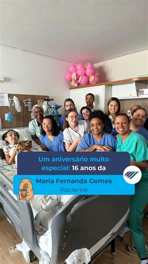 Hospital Monte Sinai JF on Instagram: "16 anos de Maria Fernanda: uma festa cheia de amor e capivaras! 🥳🎉 Internada há meses, Maria Fernanda Gomes completou 16 anos e ganhou um momento inesquecível do jeitinho que ela ama: repleto de capivaras! O quarto dela, além de muitas capivaras enfeitando as paredes, estava todo decorado com seus bichinhos de pelúcia. E o detalhe: cada um foi batizado pela Maria Fernanda com o nome de um membro da equipe assistencial ou de apoio que cuida dela todos os d