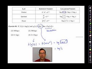 Common Core Algebra II.Unit 4.Lesson 10.Logarithm Laws