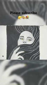 Beautiful abstract painting of a woman tutorials #painting #drawing #viralshorts #abstract