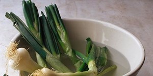 Spring onion and potato salad