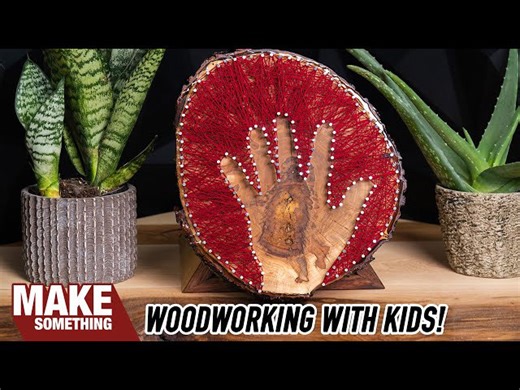 Art woodworking project for kids
