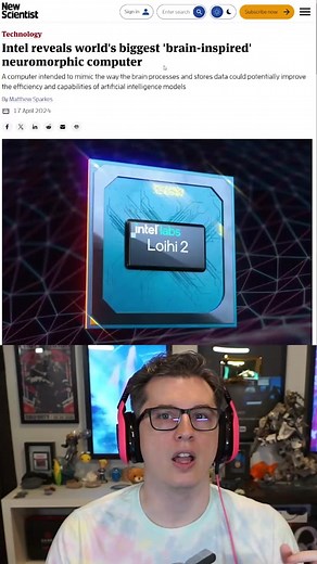 Neuromorphic computer based on human brain goes online #artificialintelligence #intel #neuromorphic #neuromorphiccomputing #technology #processor