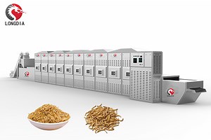 [Hot Item] Microwave Insect Earthworm Tunnel Dehydrator Tenebrio Molitor Drying Machine Bsf Larvae Dryer