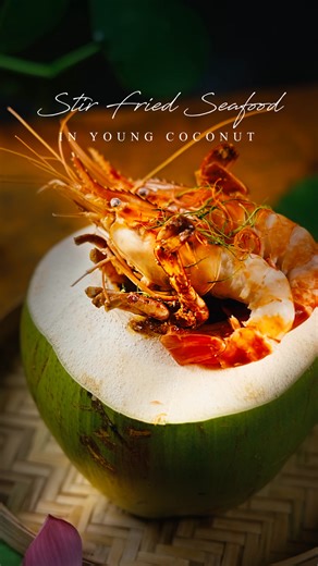 62 reactions | Stir Fried Seafood in Young Coconut ~ Amidst the soft hush of the groves, the ocean finds a home. A meeting of the tides and tropics; warm, fragrant, and wild at heart, only at Laughing Buddha. Visit us now at 4th floor, Rangs Arcade, 153/A Gulshan North Ave.  https://goo.gl/maps/Pka3GBLP8JAfiLwM6 For Reservations  01842-844464 #laughingbuddhabd #gulshan #thai #finedining #restaurant #coconut #seafood #thaifood #dhakafood | Laughing Buddha | Facebook